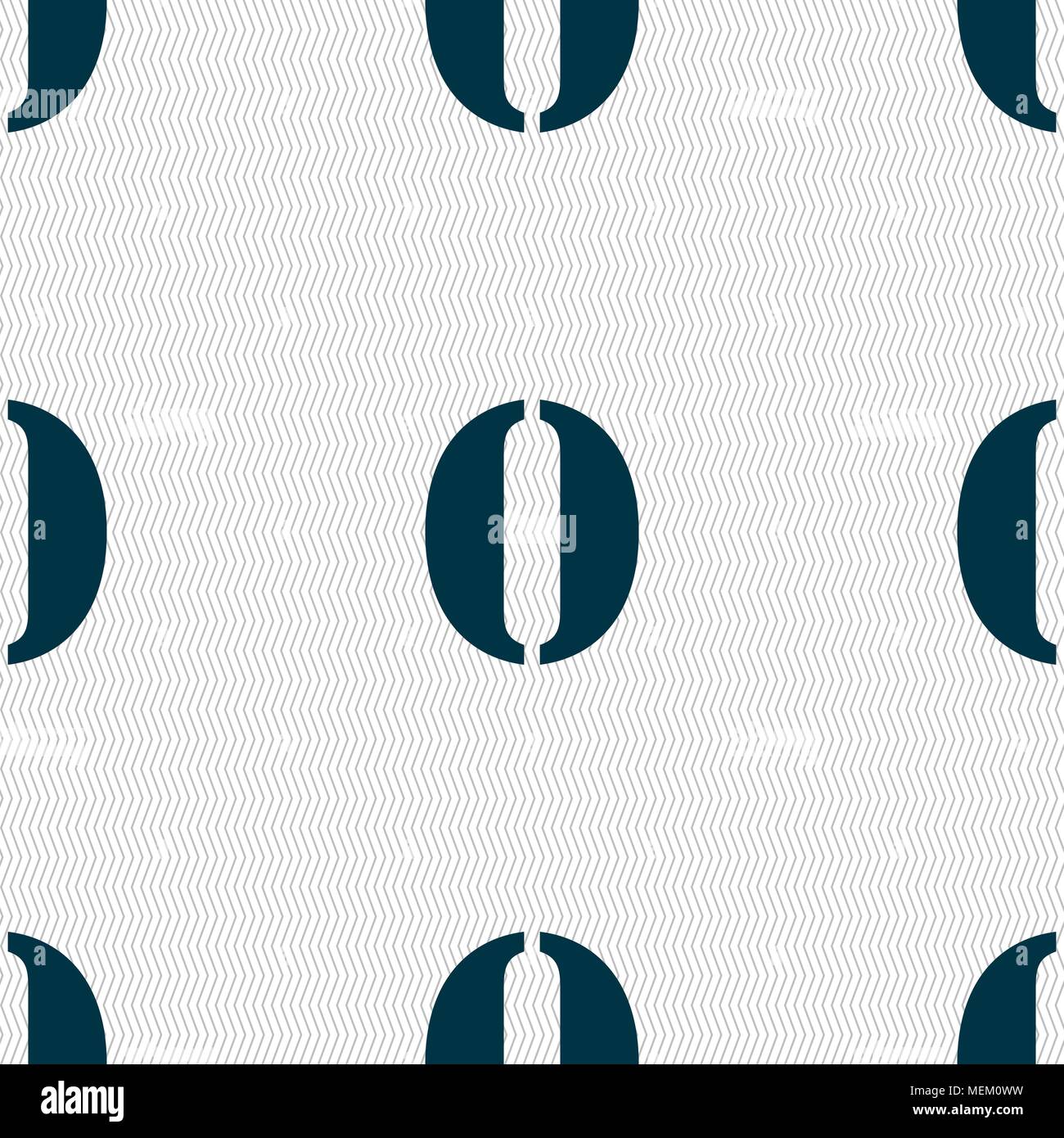 number zero icon sign. Seamless abstract background with geometric ...