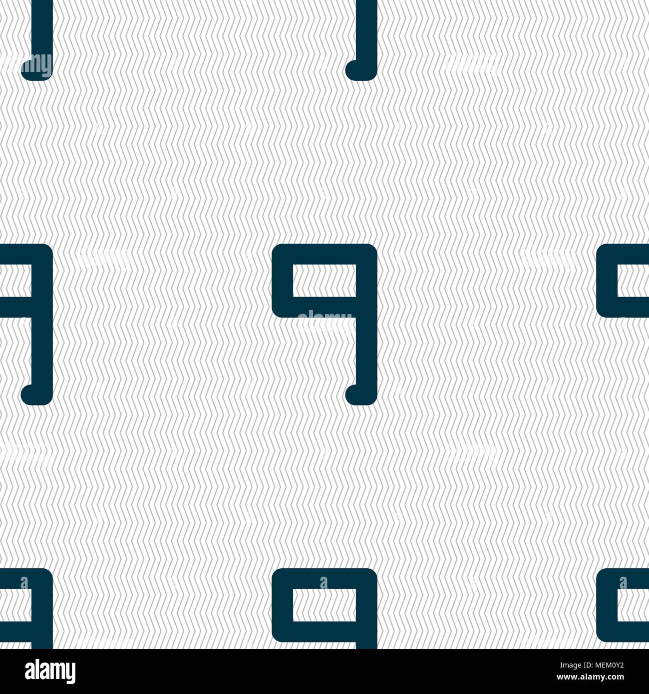 number Nine icon sign. Seamless abstract background with geometric ...