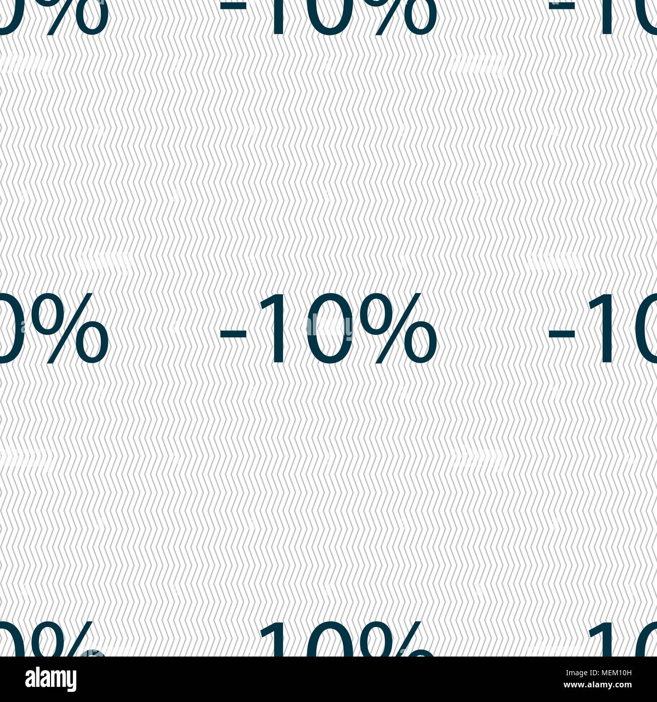 10 percent discount sign icon. Sale symbol. Special offer label ...