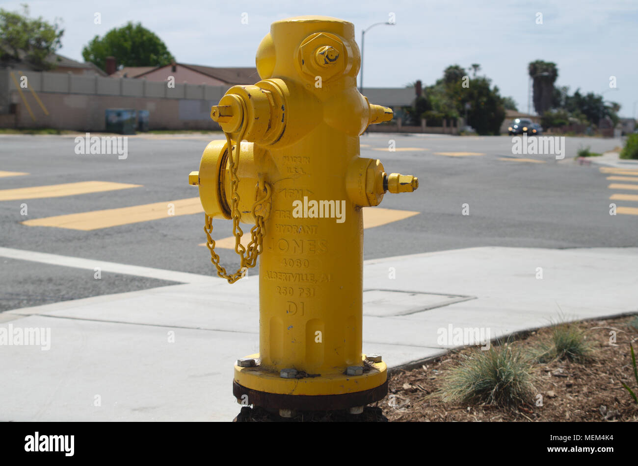 Fire hydrant along a suburban street Stock Photo - Alamy