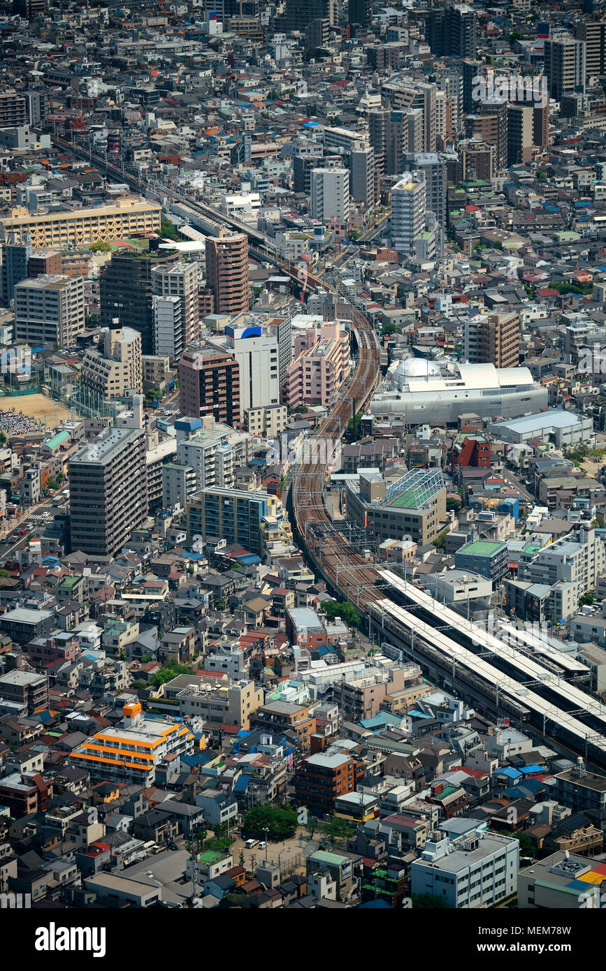Tokyo urban rooftop view background, Japan Stock Photo - Alamy