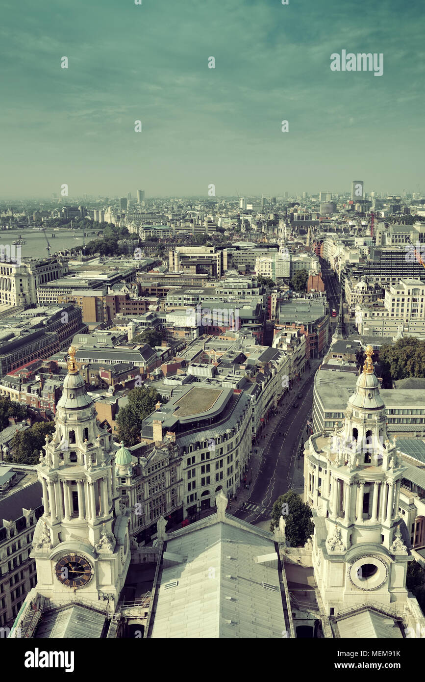 London rooftop view panorama with urban architectures Stock Photo - Alamy