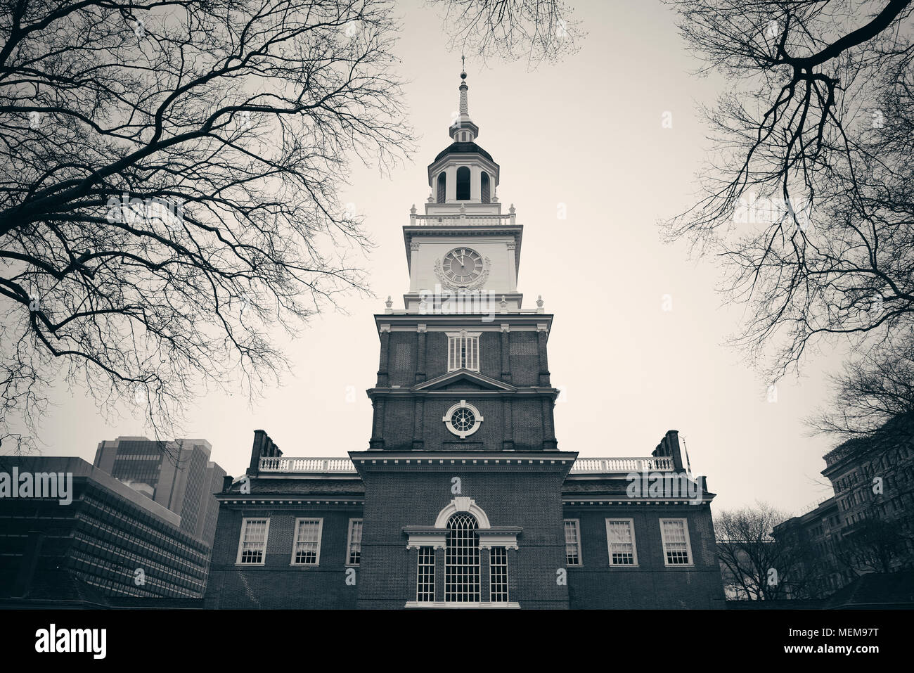 Independence Hall as the historical Landmark in Philadelphia Stock ...