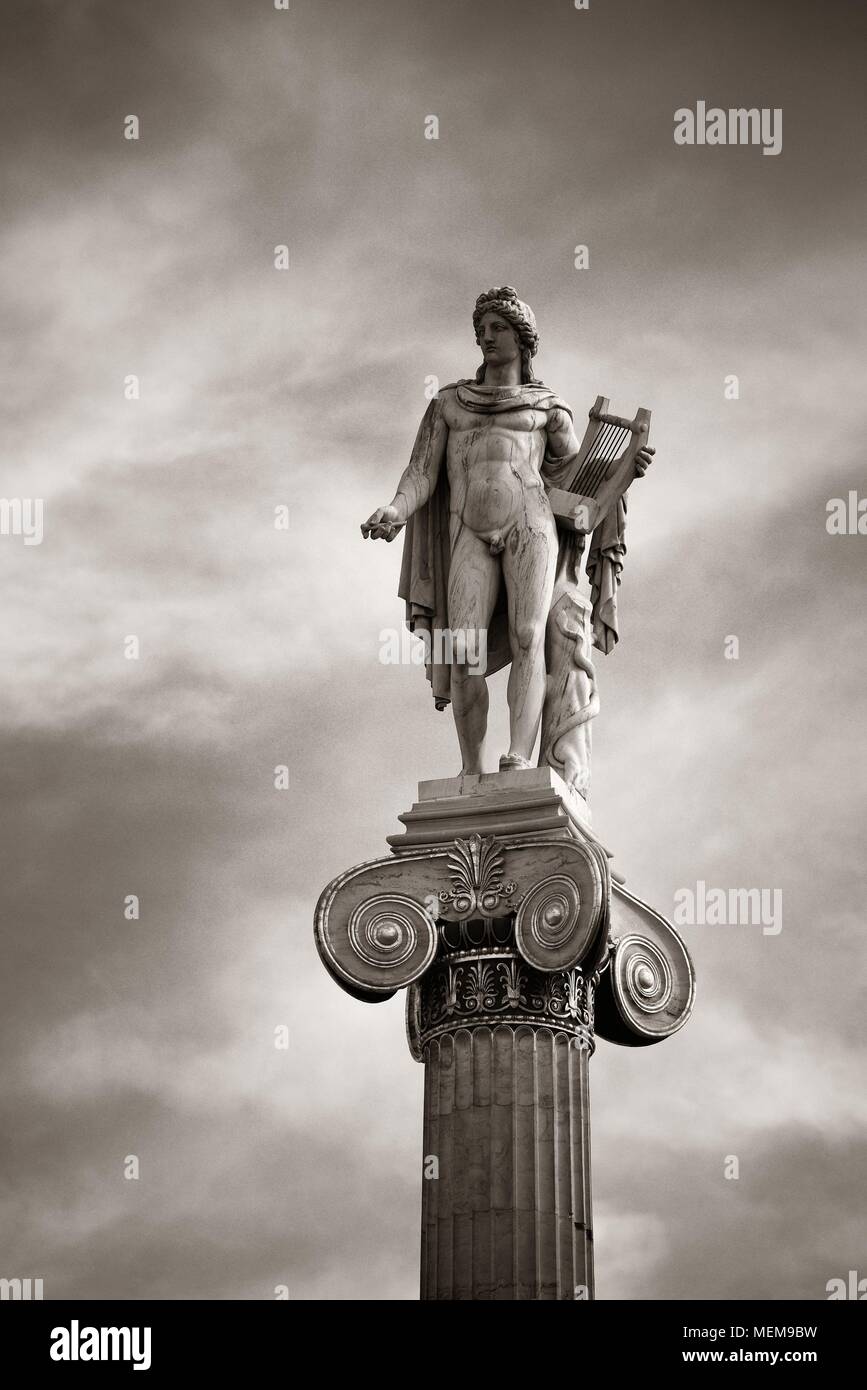 Athena statue in Athens, Greece Stock Photo - Alamy