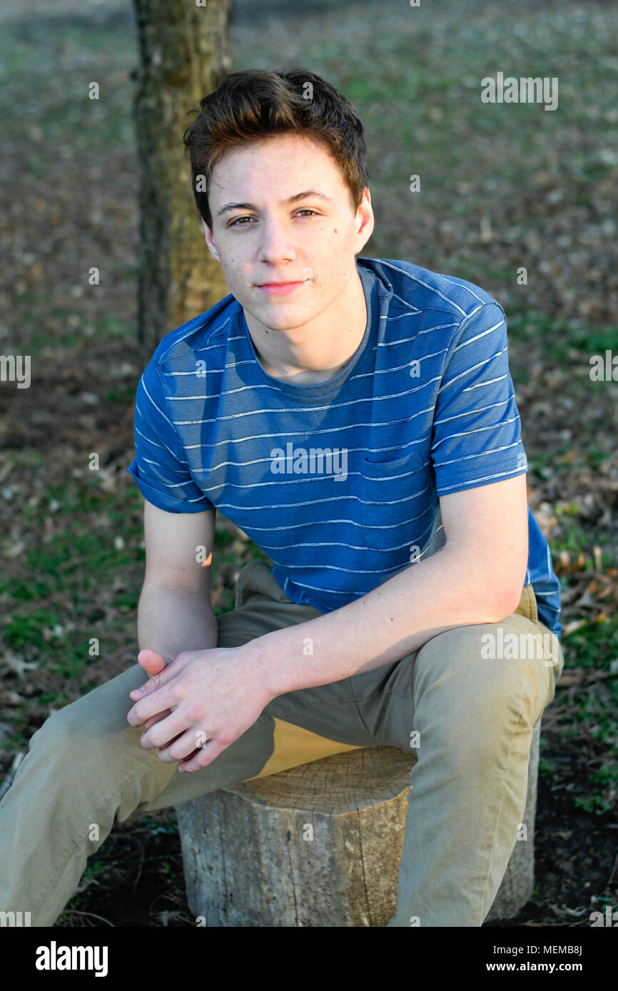 Teenage boy portrait Stock Photo - Alamy