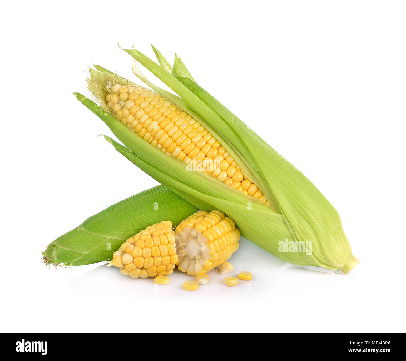 corn isolated on white background Stock Photo - Alamy
