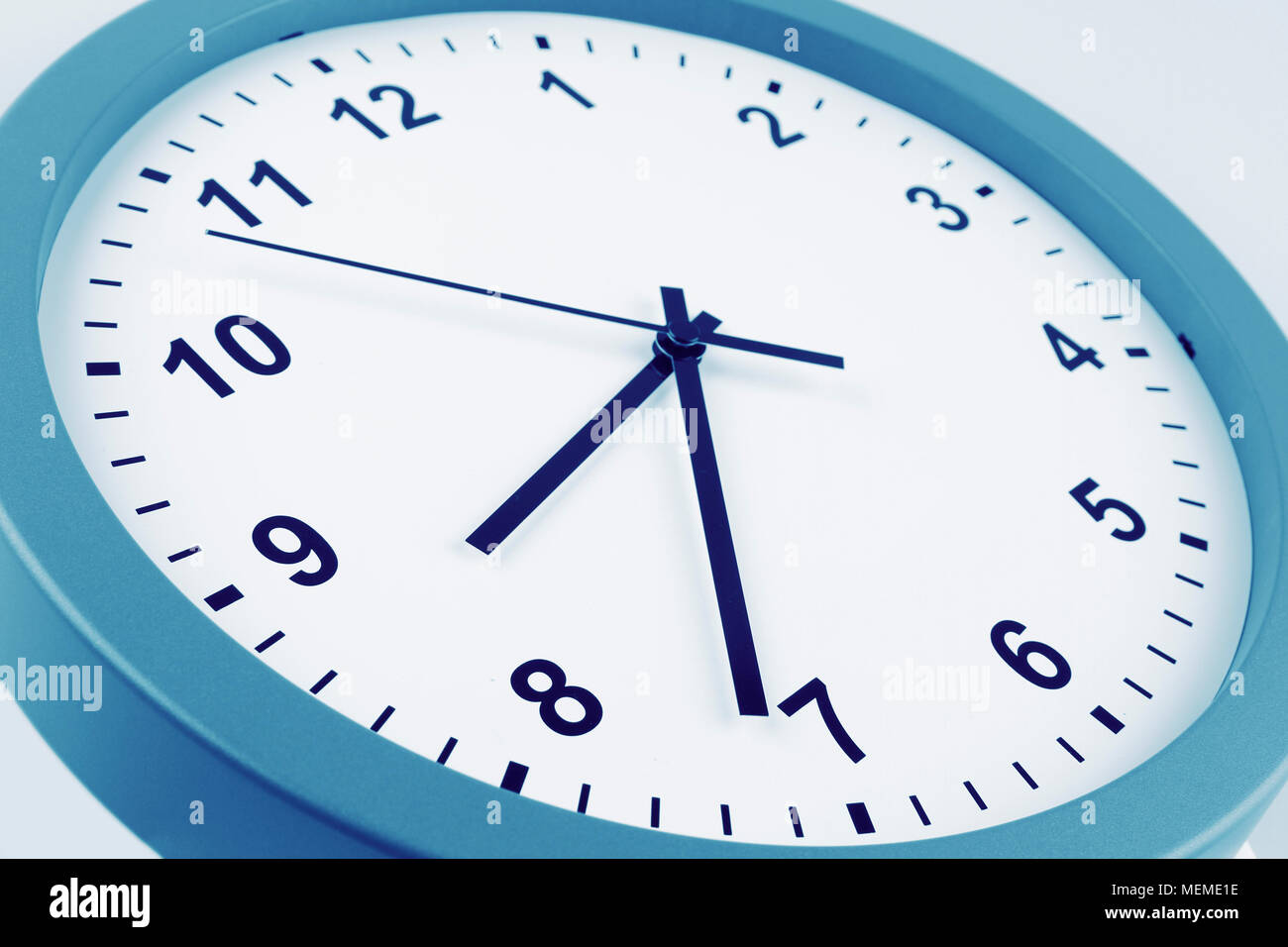 Closeup of hands on clock face Stock Photo - Alamy