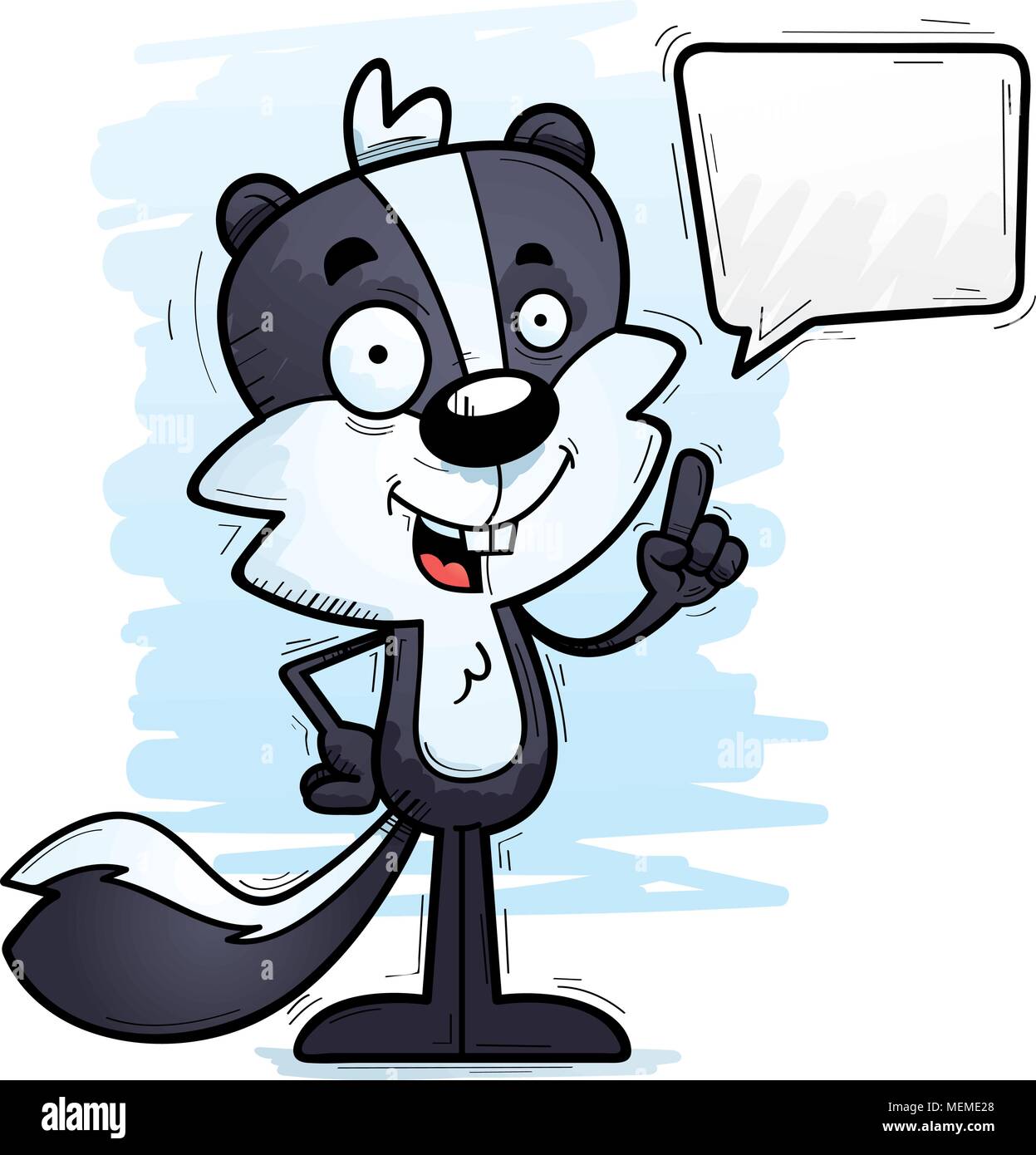 A cartoon illustration of a male skunk talking Stock Vector Image & Art ...