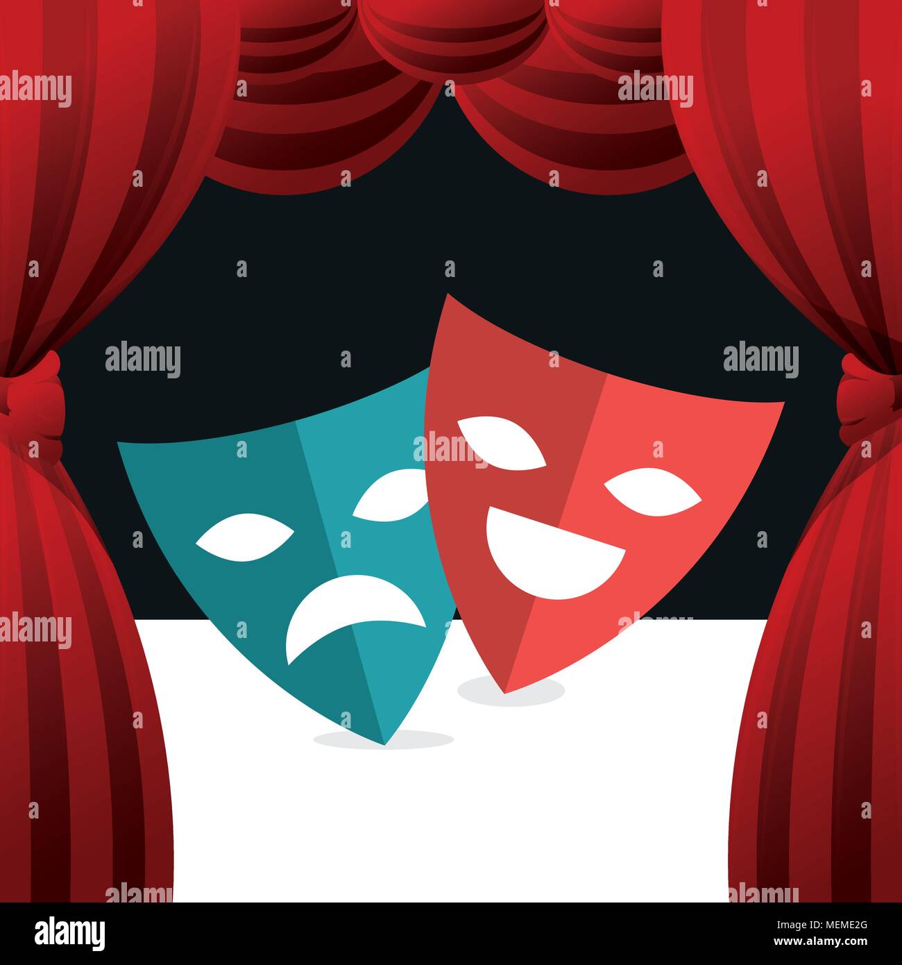cinema theatrical mask entertainment icon Stock Vector Image & Art - Alamy