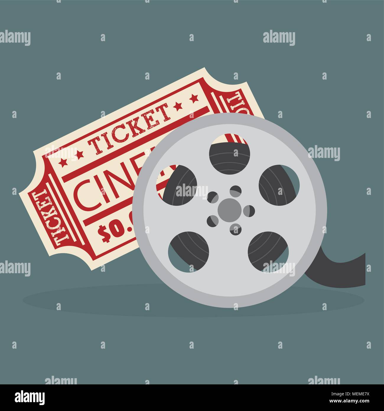 cinema tape reel entertainment icon Stock Vector Image & Art - Alamy
