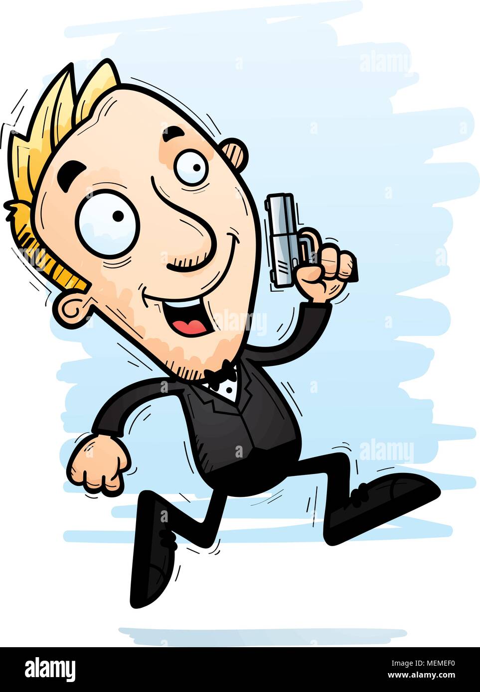 A cartoon illustration of a spy running Stock Vector Image & Art - Alamy