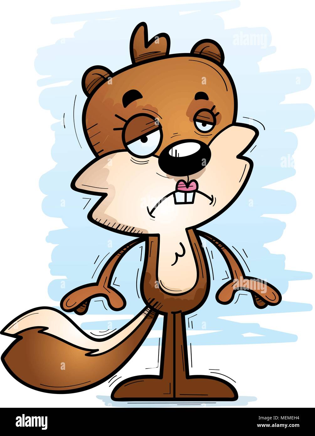 Sad squirrel Stock Vector Images - Alamy