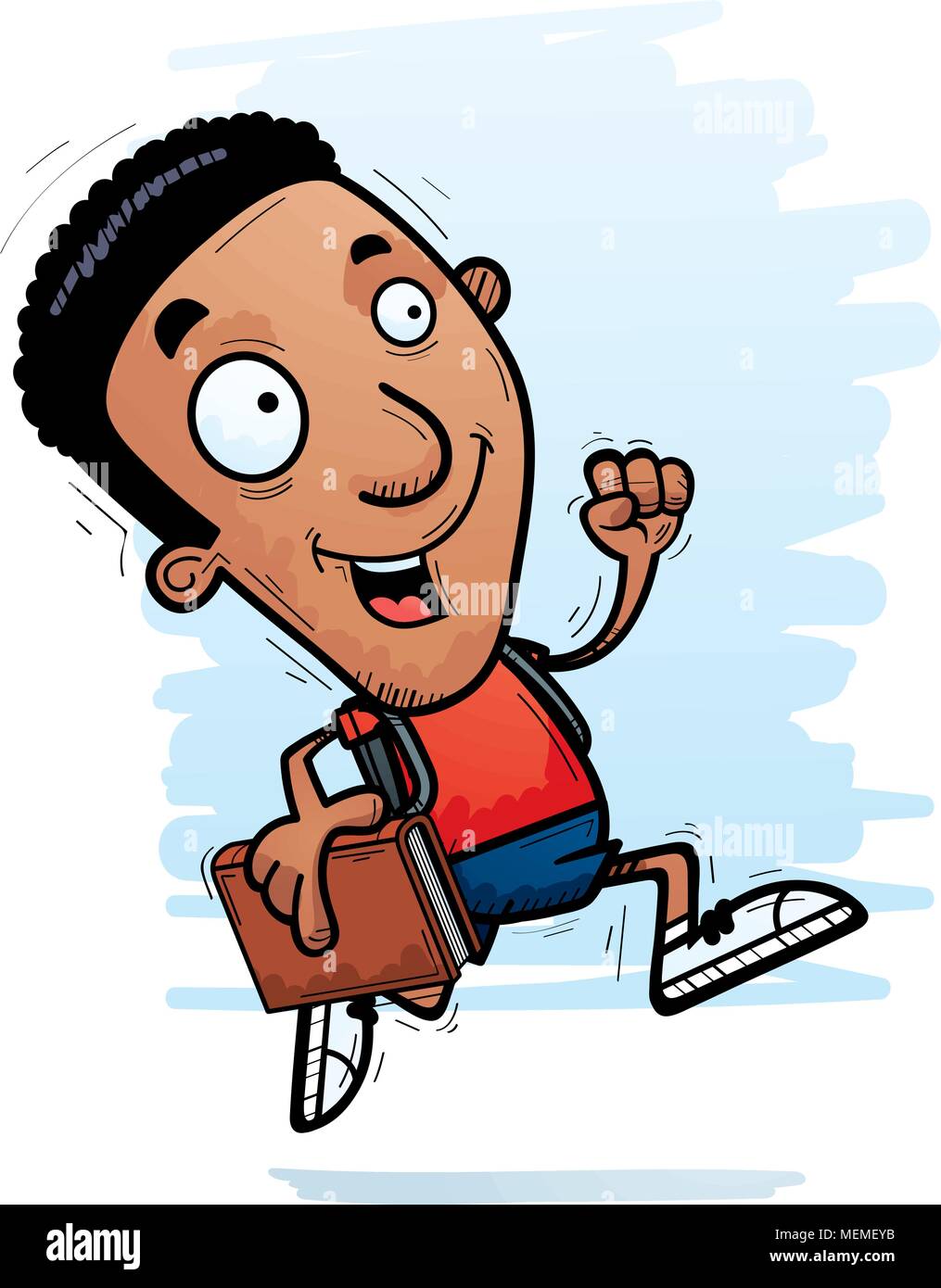 Boy running school Stock Vector Images - Alamy