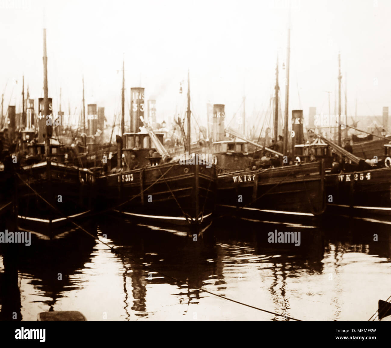 Fishing boats, Great Yarmouth, early 1900s Stock Photo - Alamy