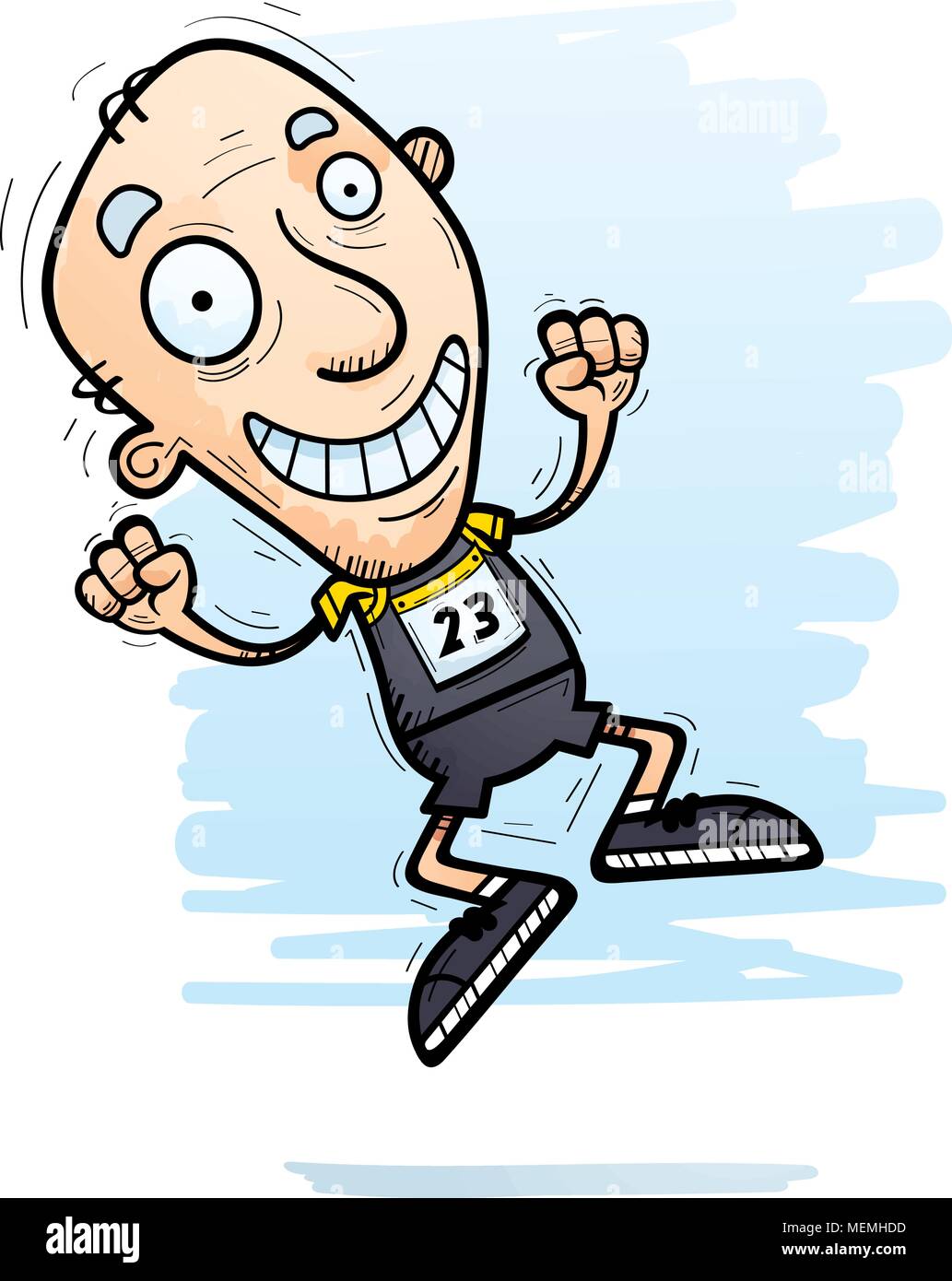 Old man runner Stock Vector Images - Alamy