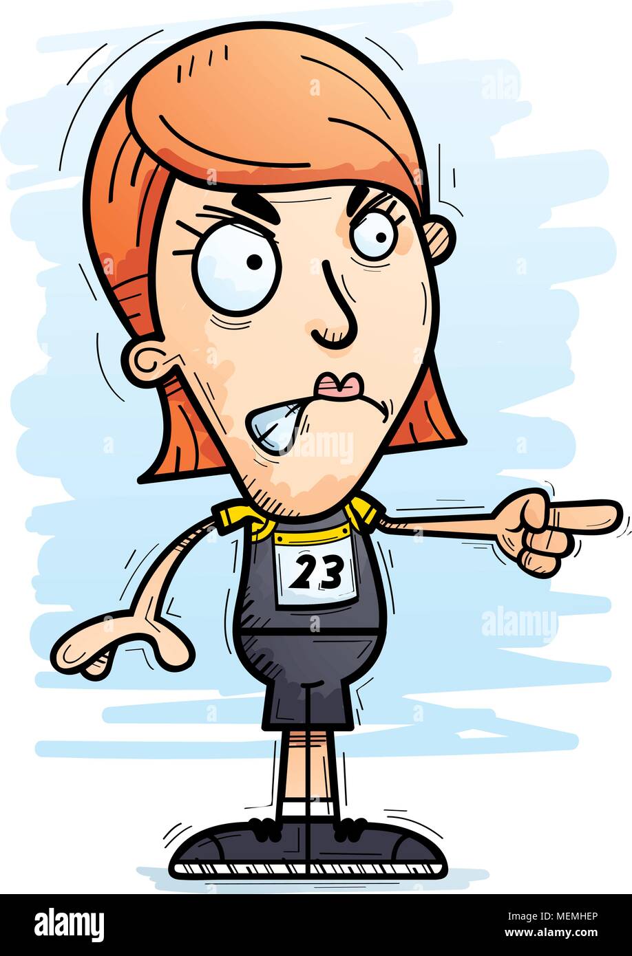 Cartoons Of Female Track Athletes
