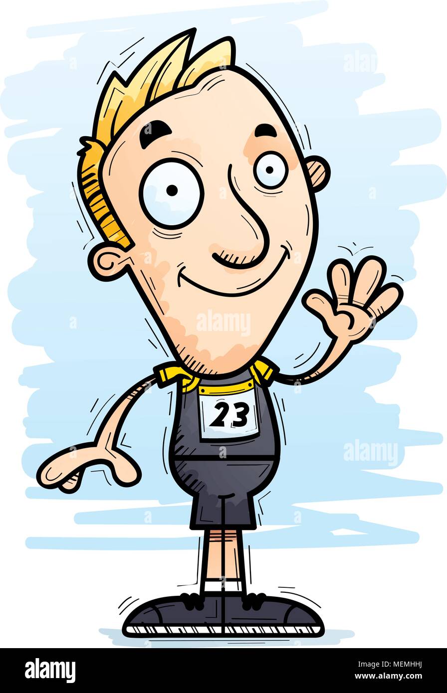 Runner waving Stock Vector Images - Alamy