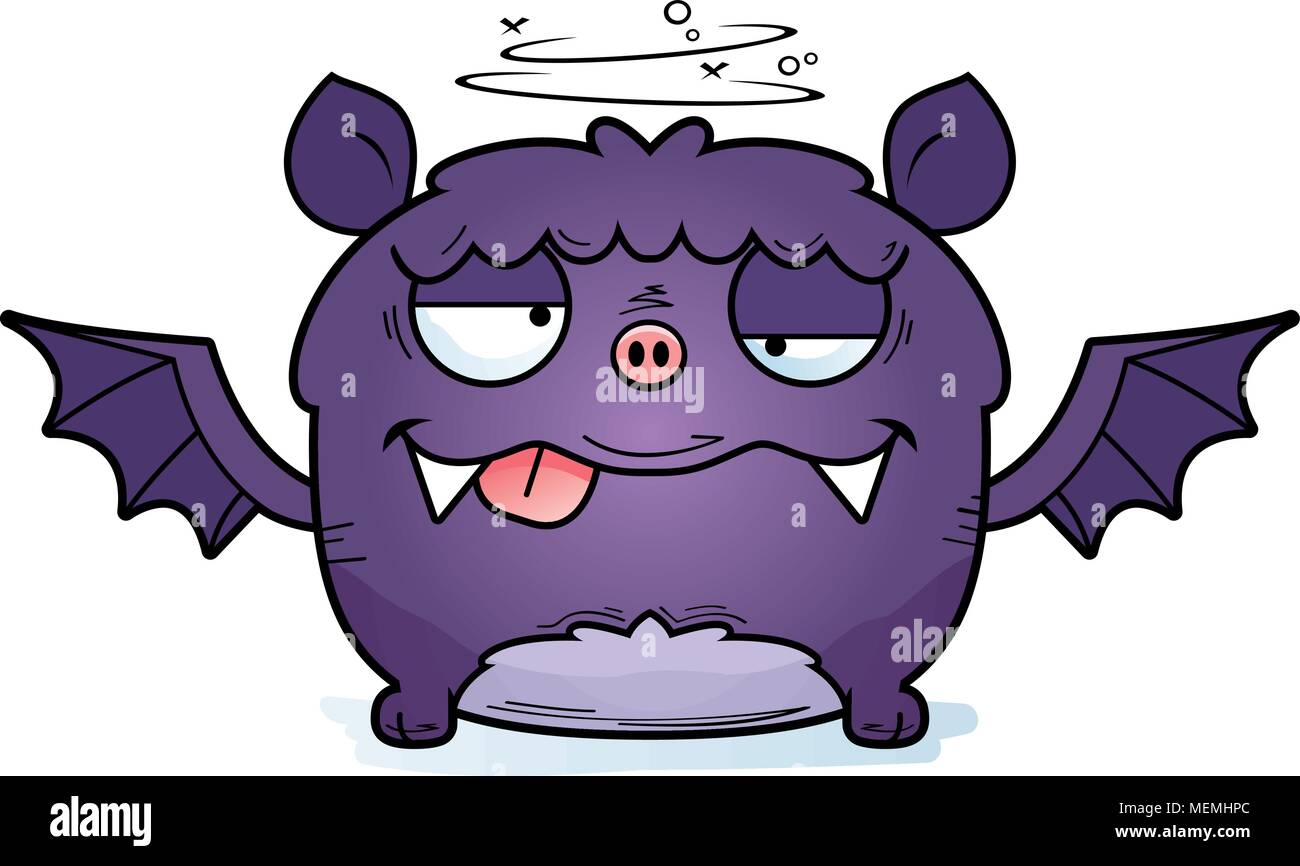 Cartoon illustration bat looking drunk hi-res stock photography and ...