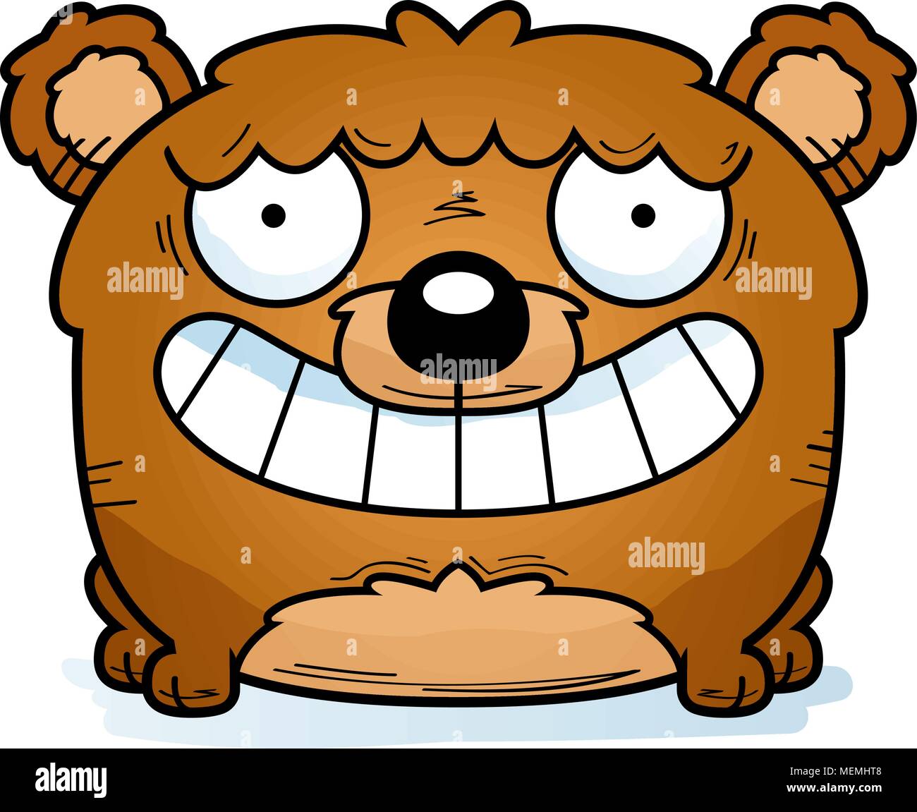 Cartoon baby bear cub smiling hi-res stock photography and images - Alamy