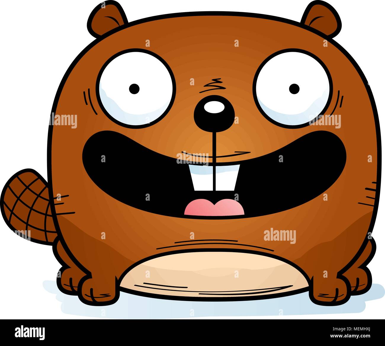 A cartoon illustration of a beaver smiling Stock Vector Image & Art - Alamy