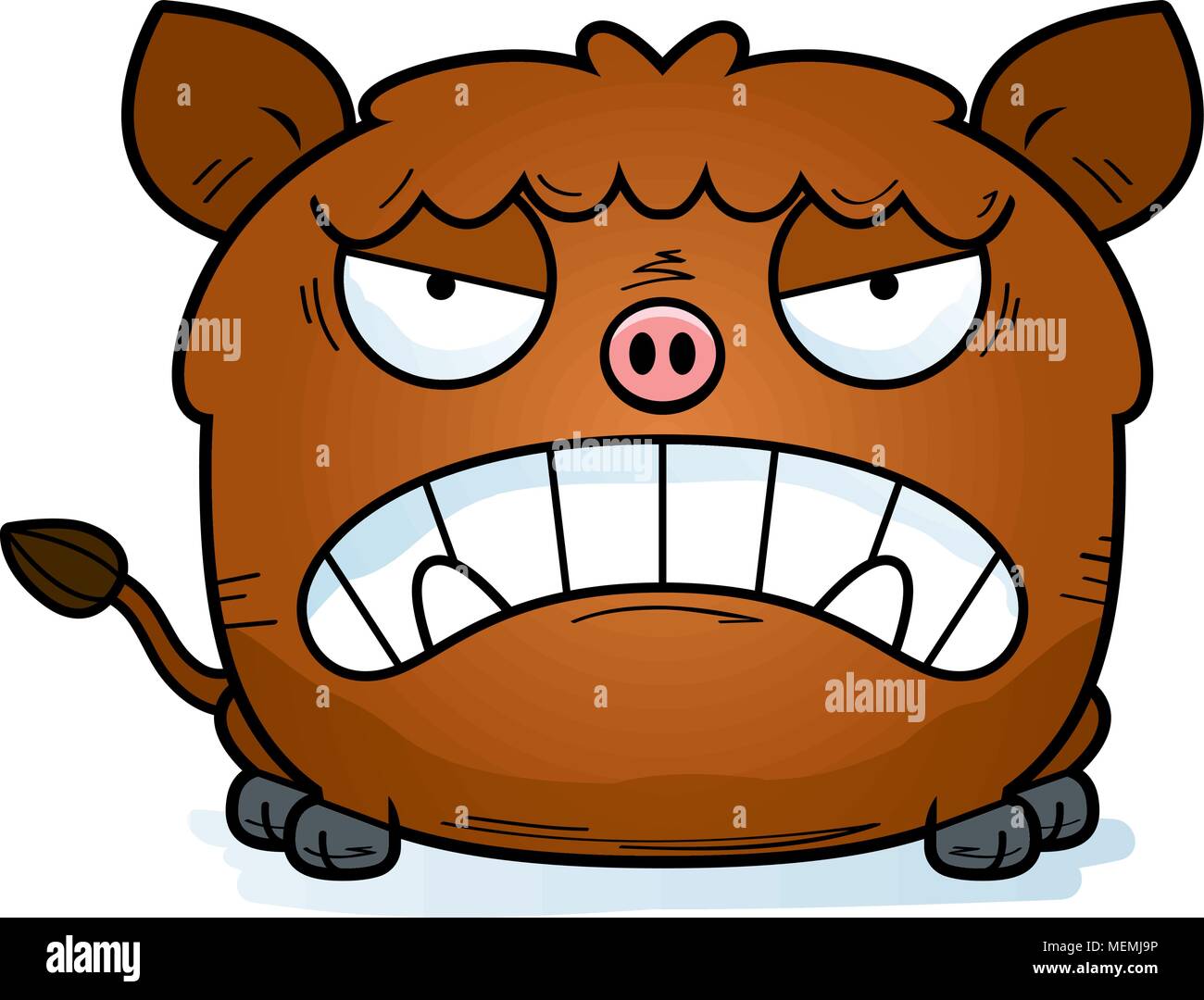 A cartoon illustration of a boar looking angry Stock Vector Image & Art ...
