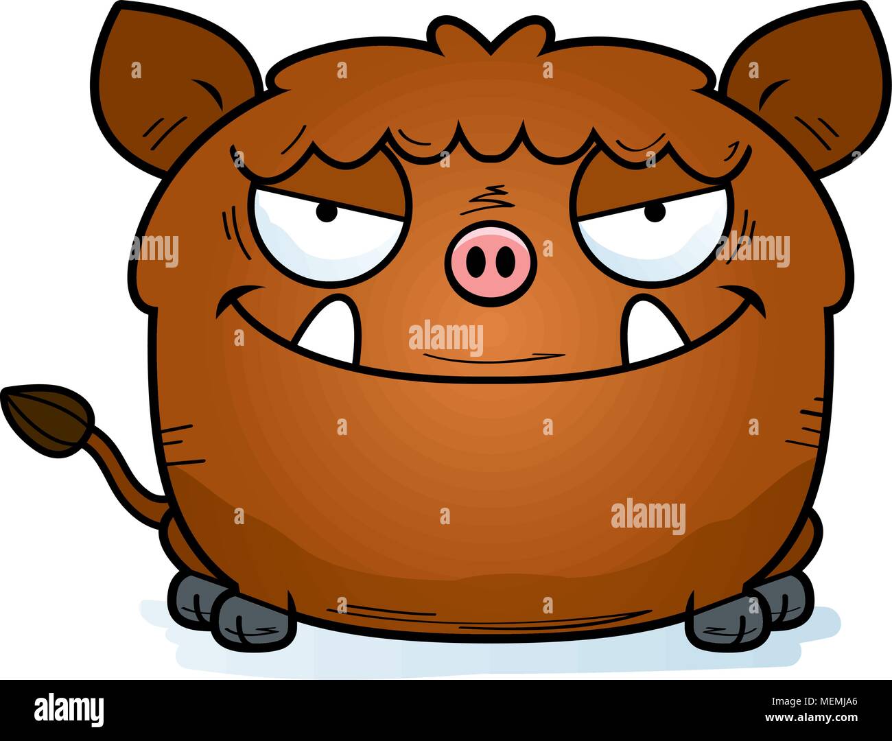 A cartoon illustration of an evil looking boar Stock Vector Image & Art ...