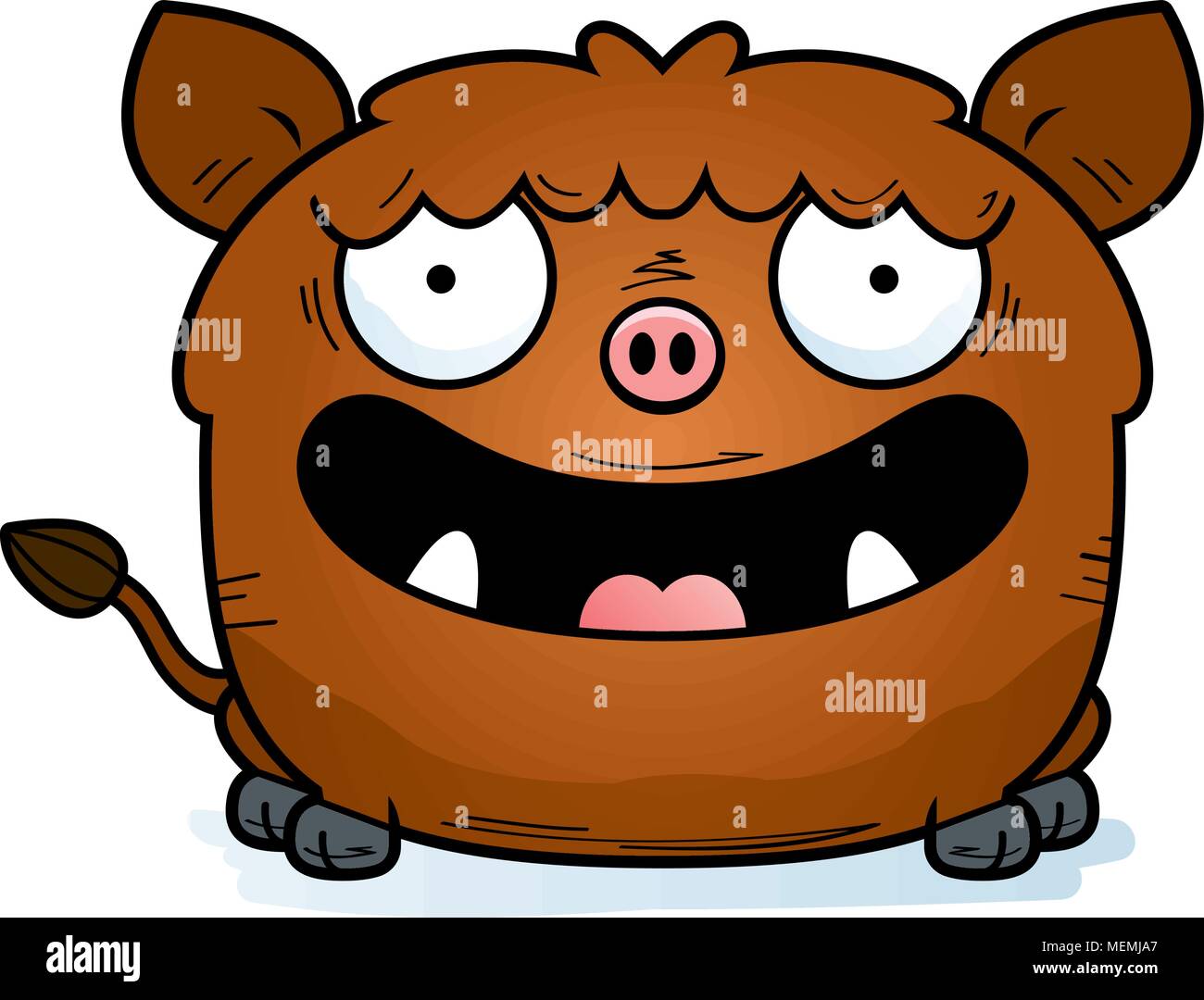 Happy wild boar Stock Vector Images - Alamy