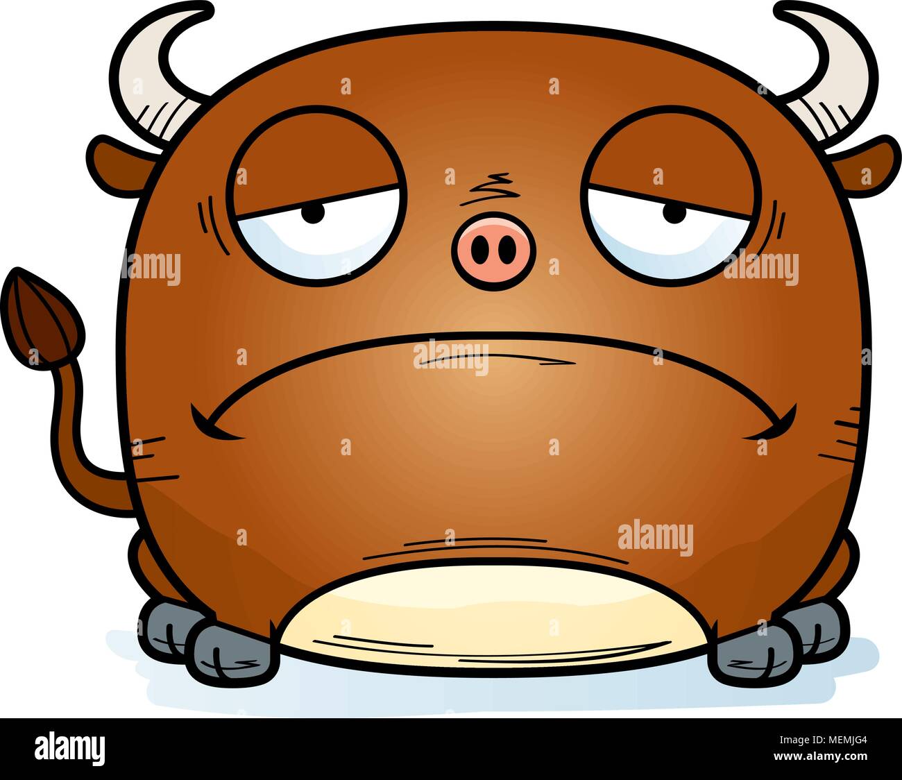 Sad cow Stock Vector Images - Alamy