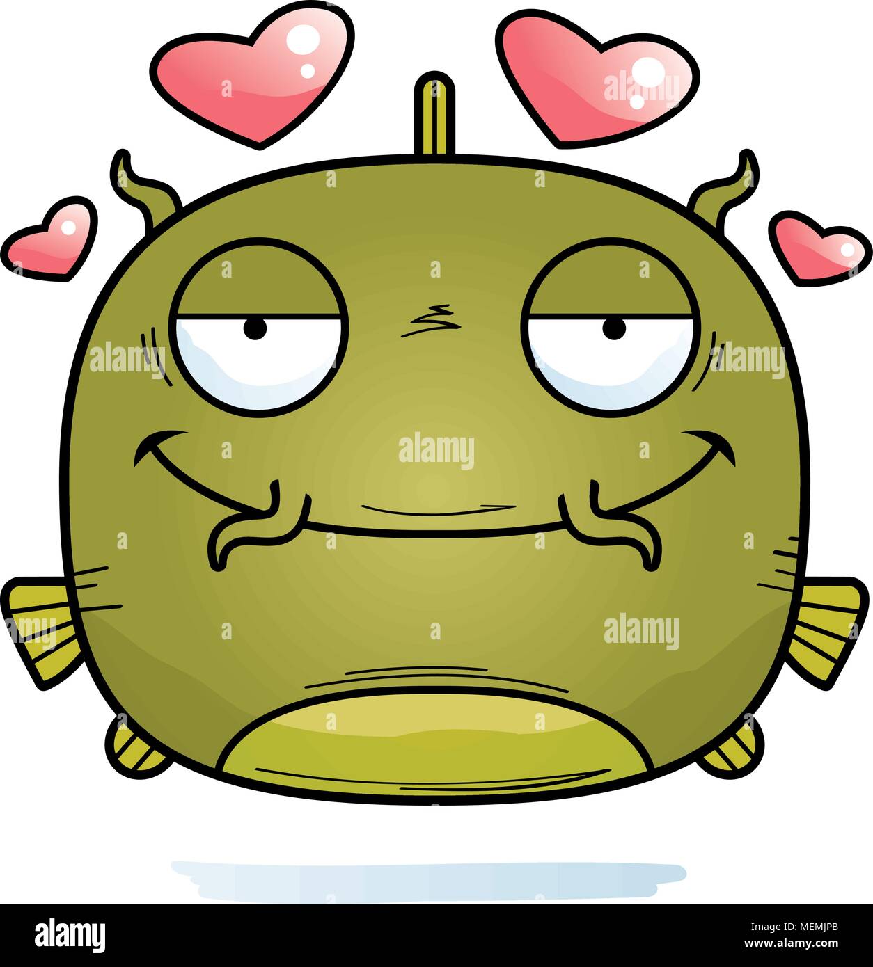 Fish in love Stock Vector Images - Alamy