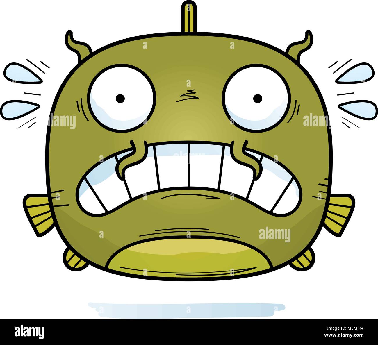 Scared fish Stock Vector Images - Alamy