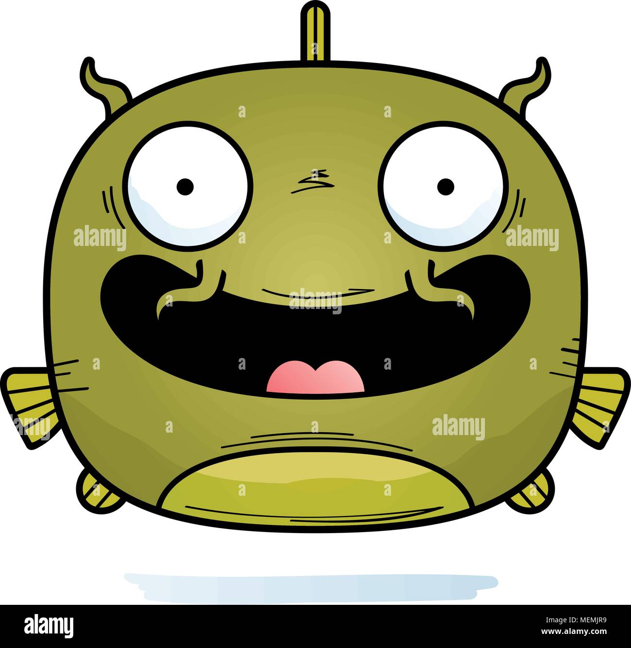 A cartoon illustration of a catfish smiling Stock Vector Image & Art ...