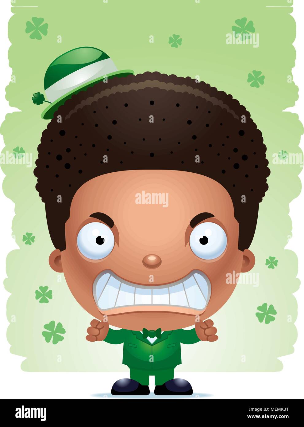 Angry leprechaun Stock Vector Images - Alamy