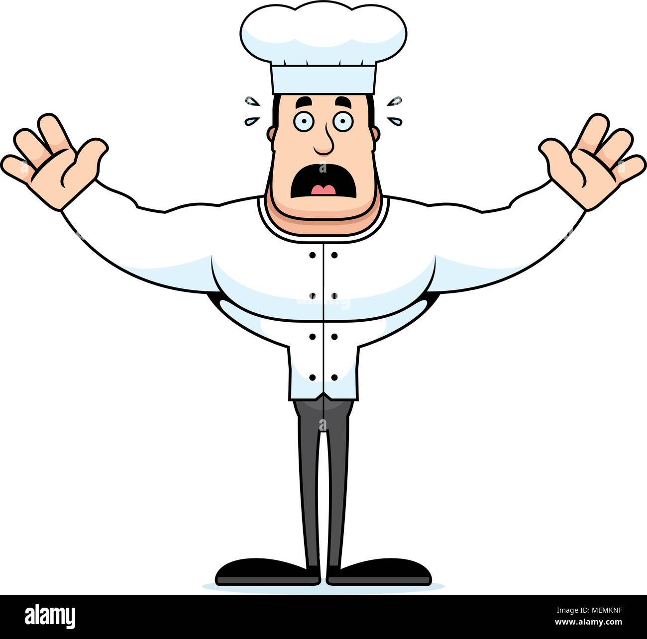 A cartoon chef looking scared Stock Vector Image & Art - Alamy