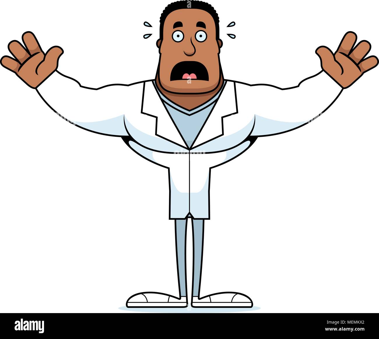 A cartoon doctor looking scared Stock Vector Image & Art - Alamy