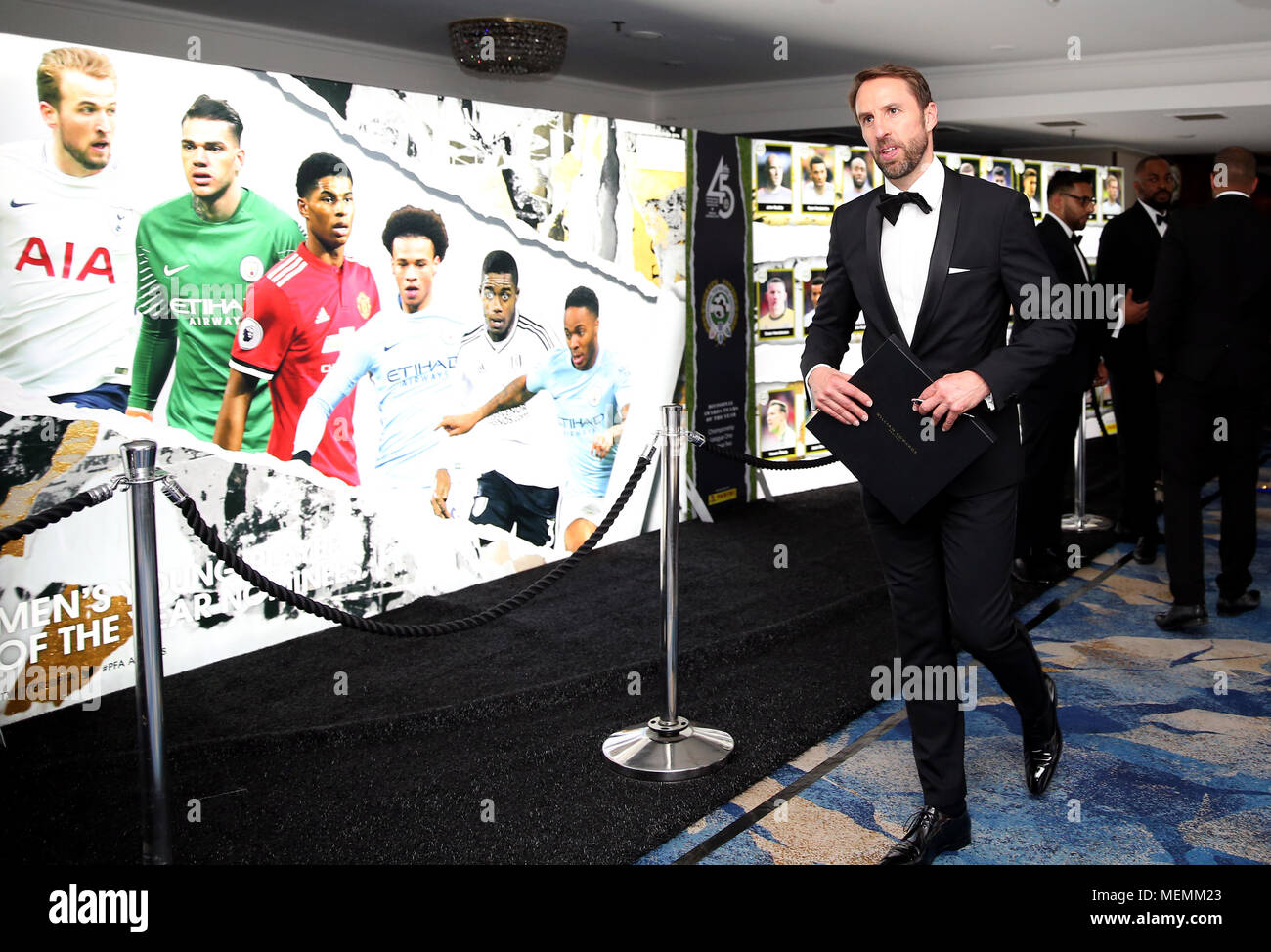 England manager Gareth Southgate during the 2018 PFA Awards at the ...