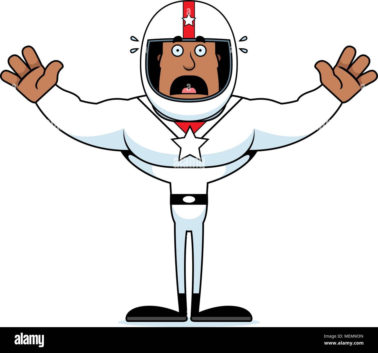 A cartoon race car driver looking scared Stock Vector Image & Art - Alamy