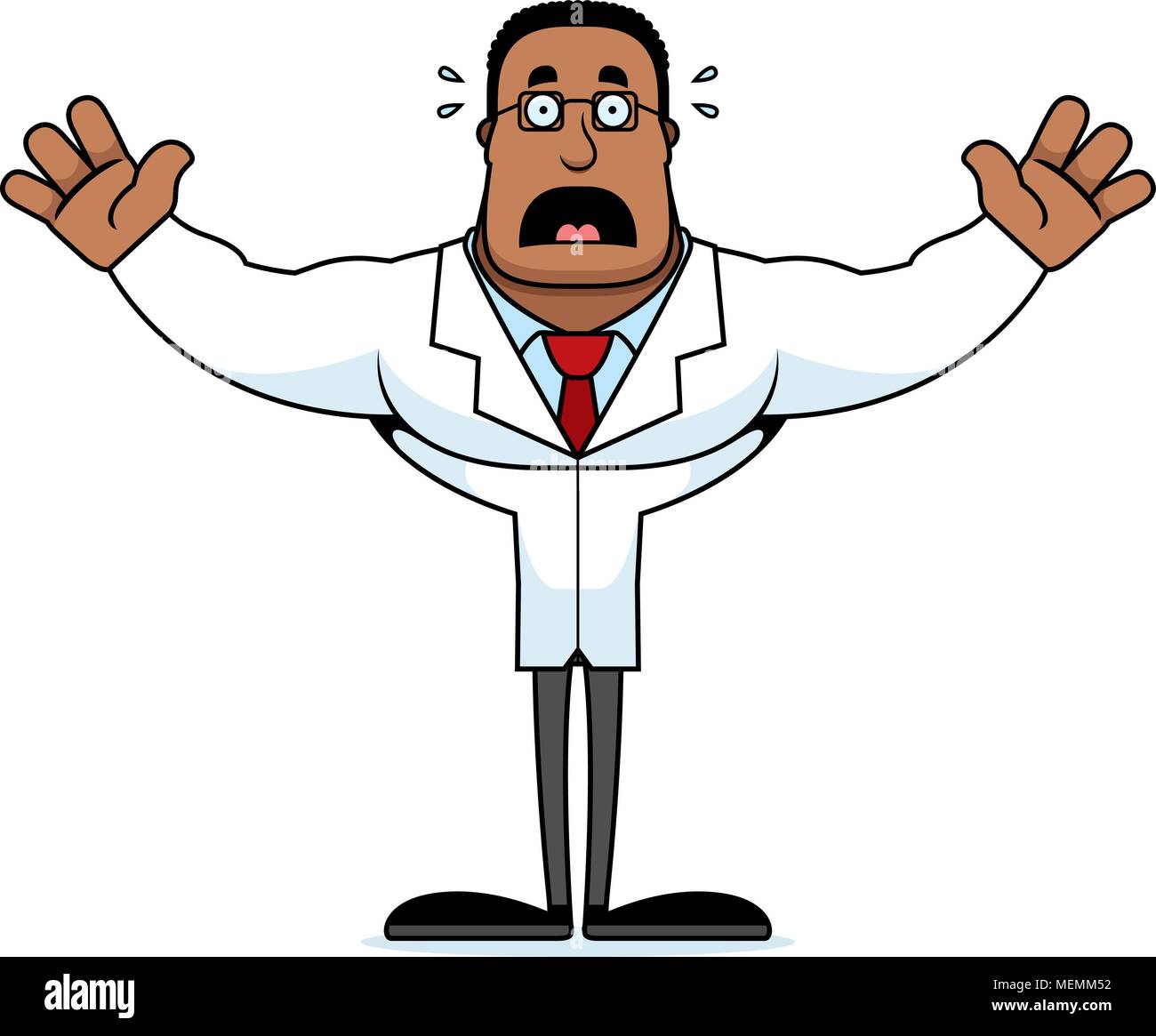 A cartoon scientist looking scared Stock Vector Image & Art - Alamy