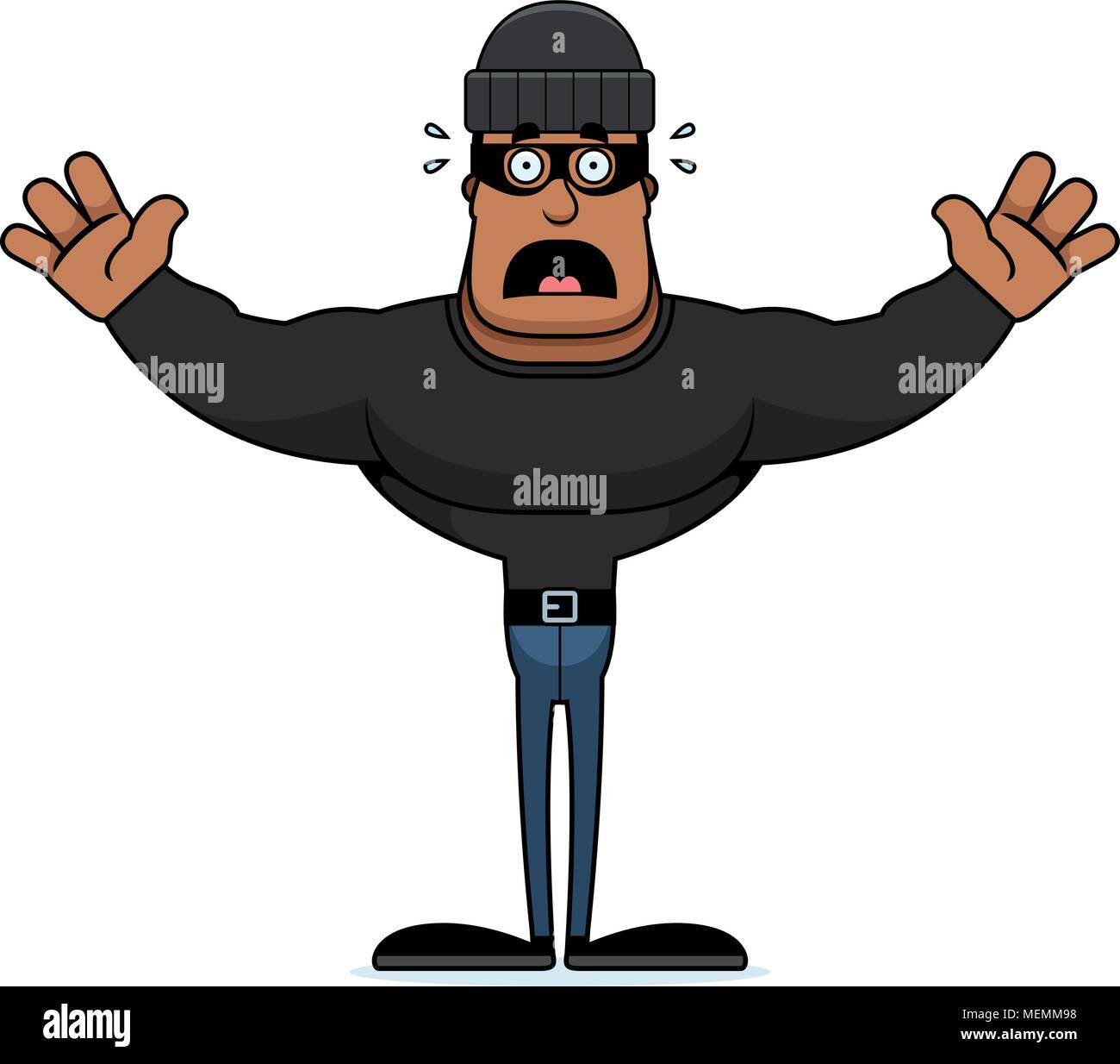 A cartoon thief looking scared Stock Vector Image & Art - Alamy