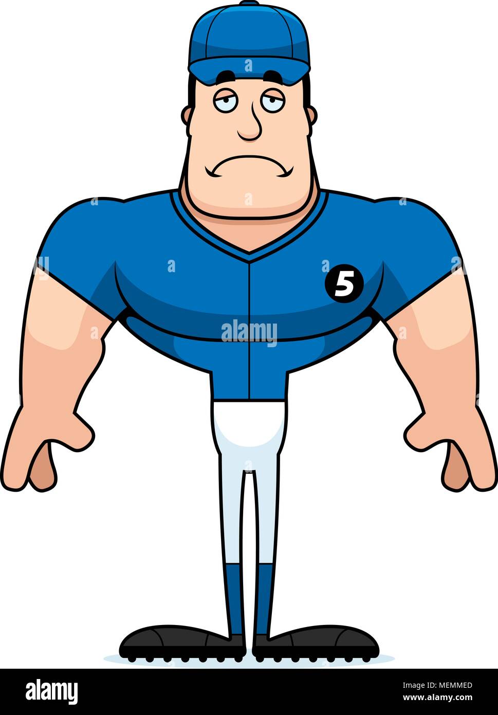 A cartoon baseball player looking sad Stock Vector Image & Art - Alamy