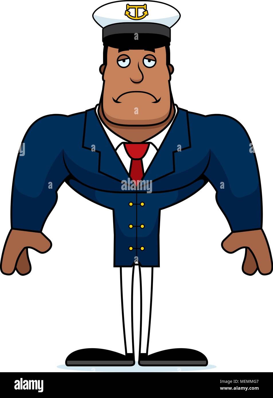 A cartoon boat captain looking sad Stock Vector Image & Art - Alamy