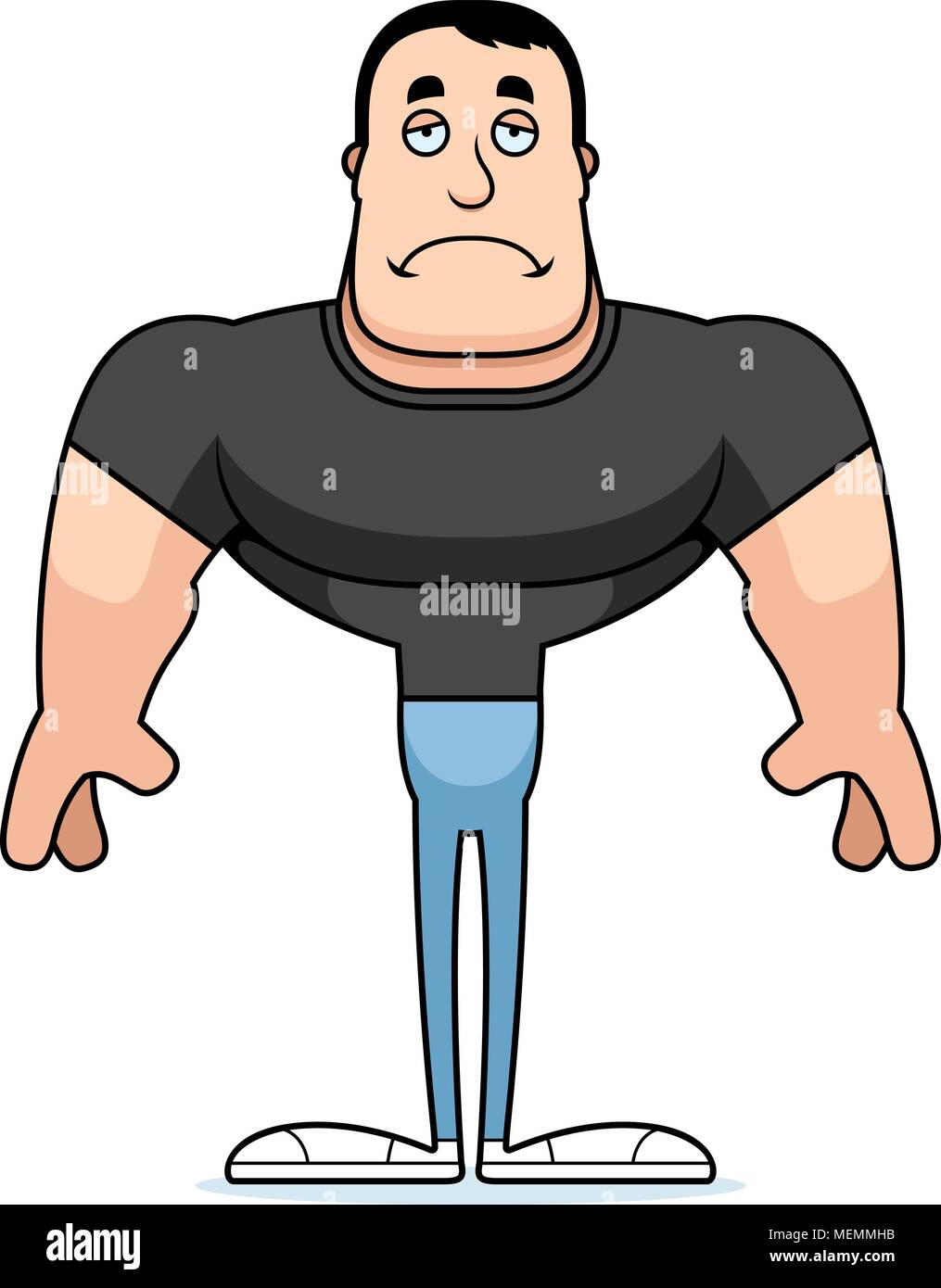 A cartoon man looking sad Stock Vector Image & Art - Alamy