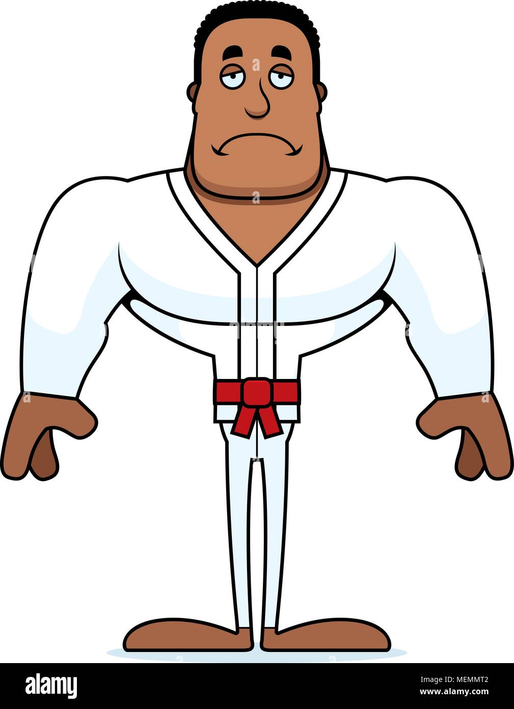 A cartoon karate man looking sad Stock Vector Image & Art - Alamy