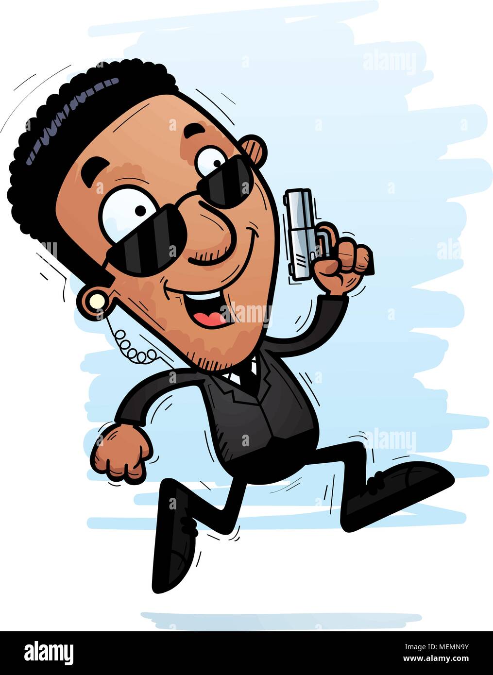 Secret Agent Man Clipart Black