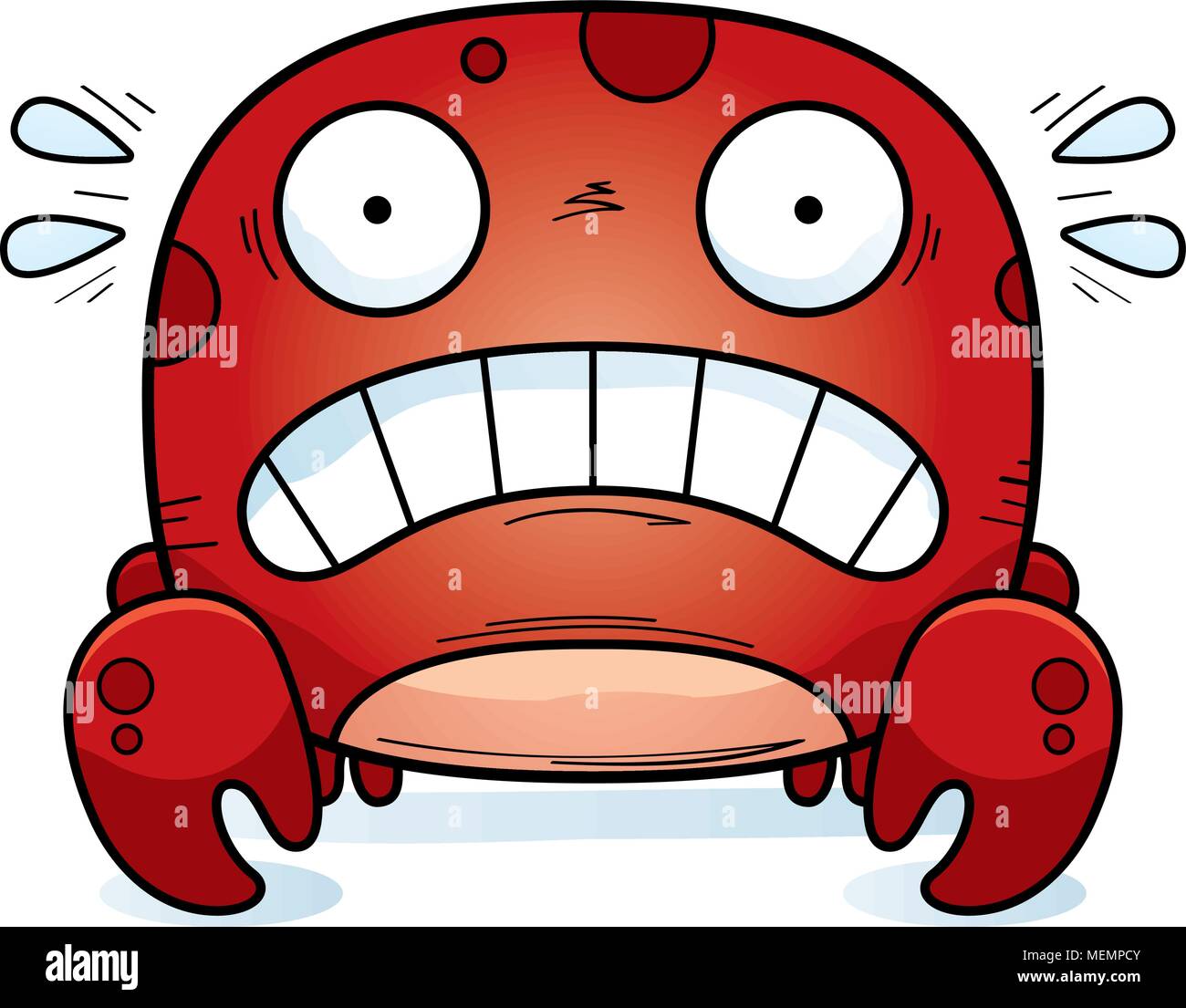 Scared crab Stock Vector Images - Alamy