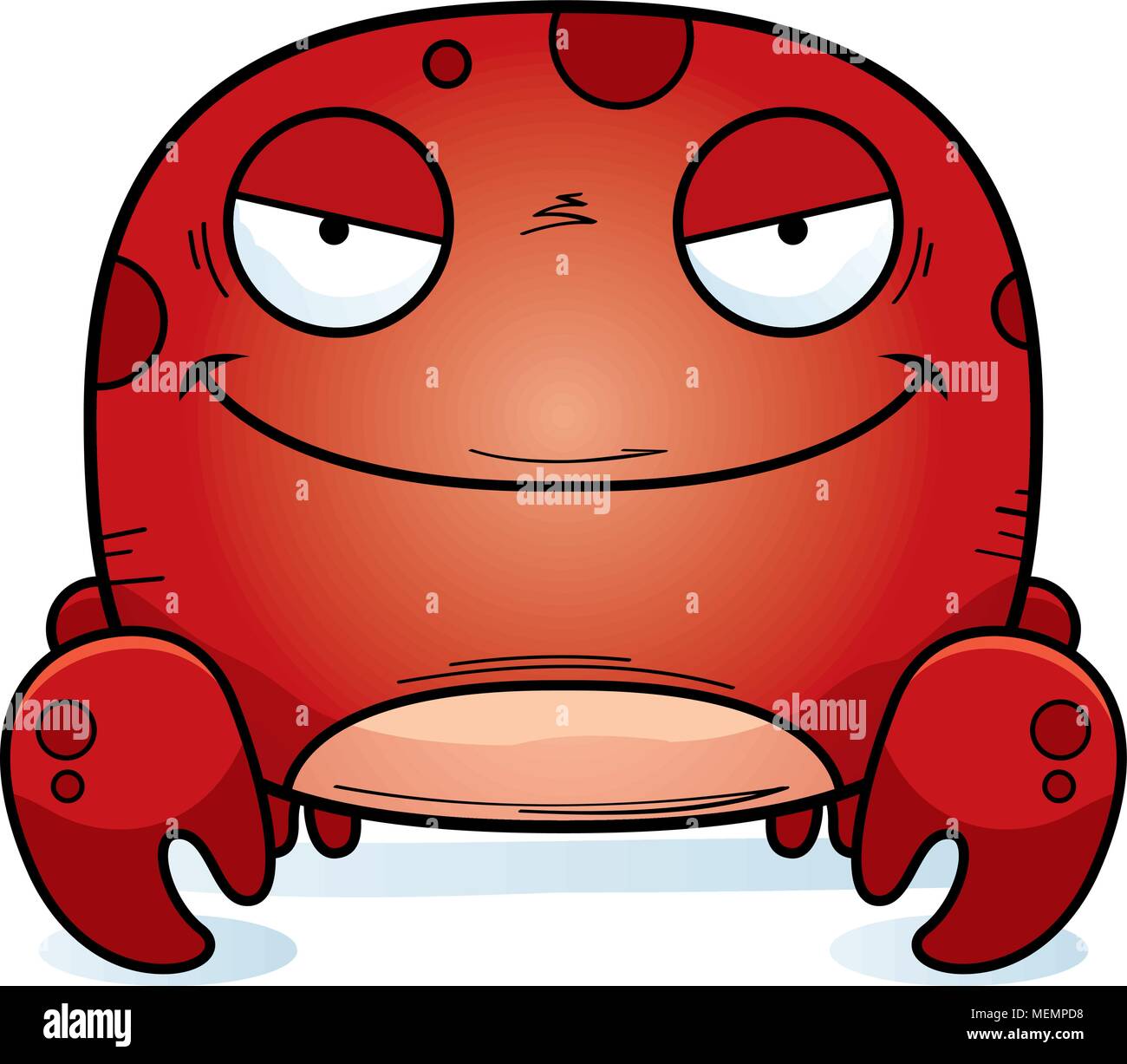 A cartoon illustration of an evil looking crab Stock Vector Image & Art ...