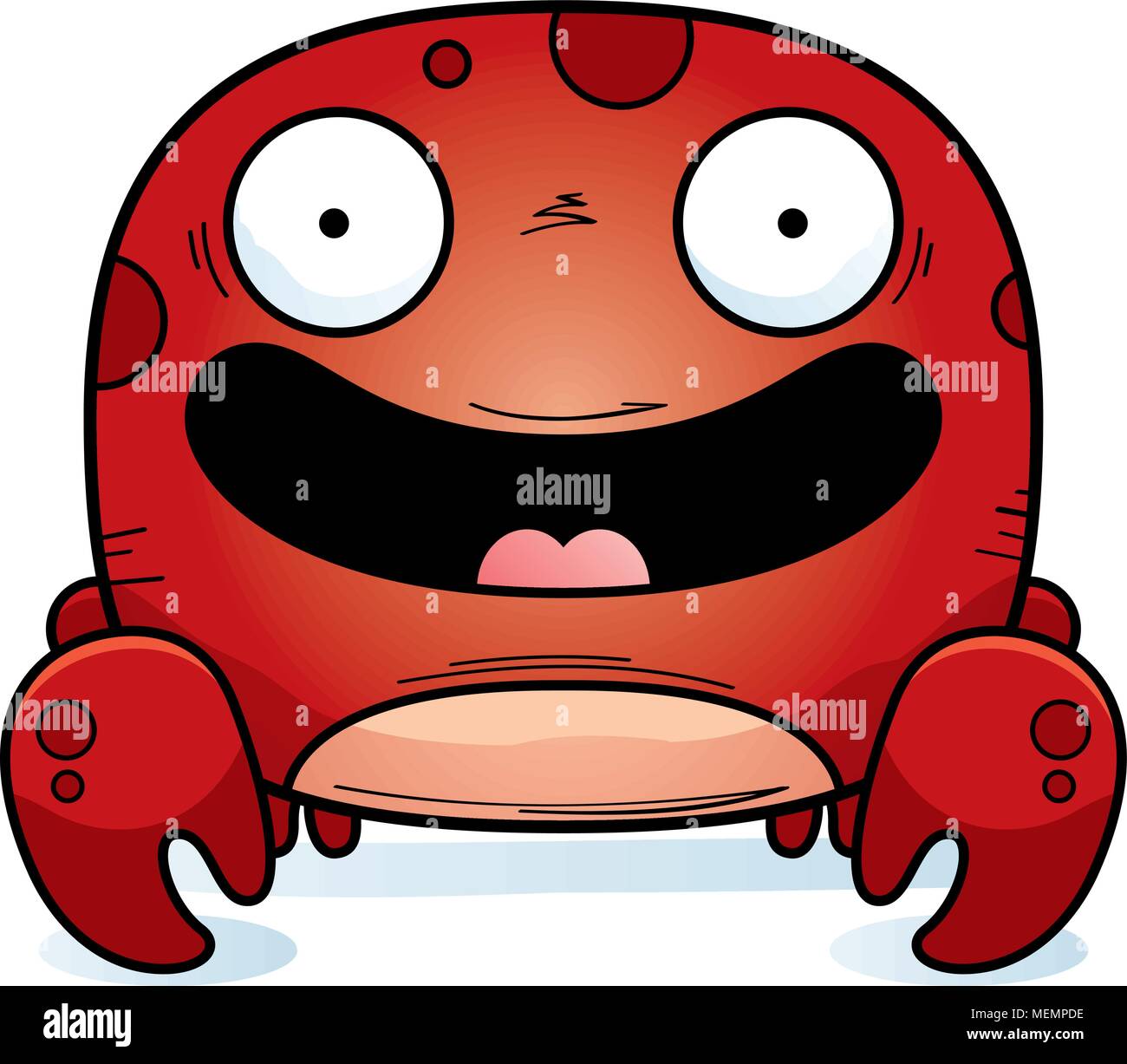 A cartoon illustration of a crab smiling Stock Vector Image & Art - Alamy