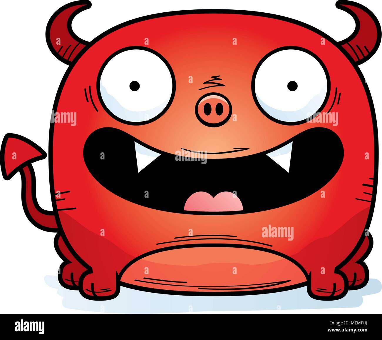 Cartoon little demon Stock Vector Images - Alamy