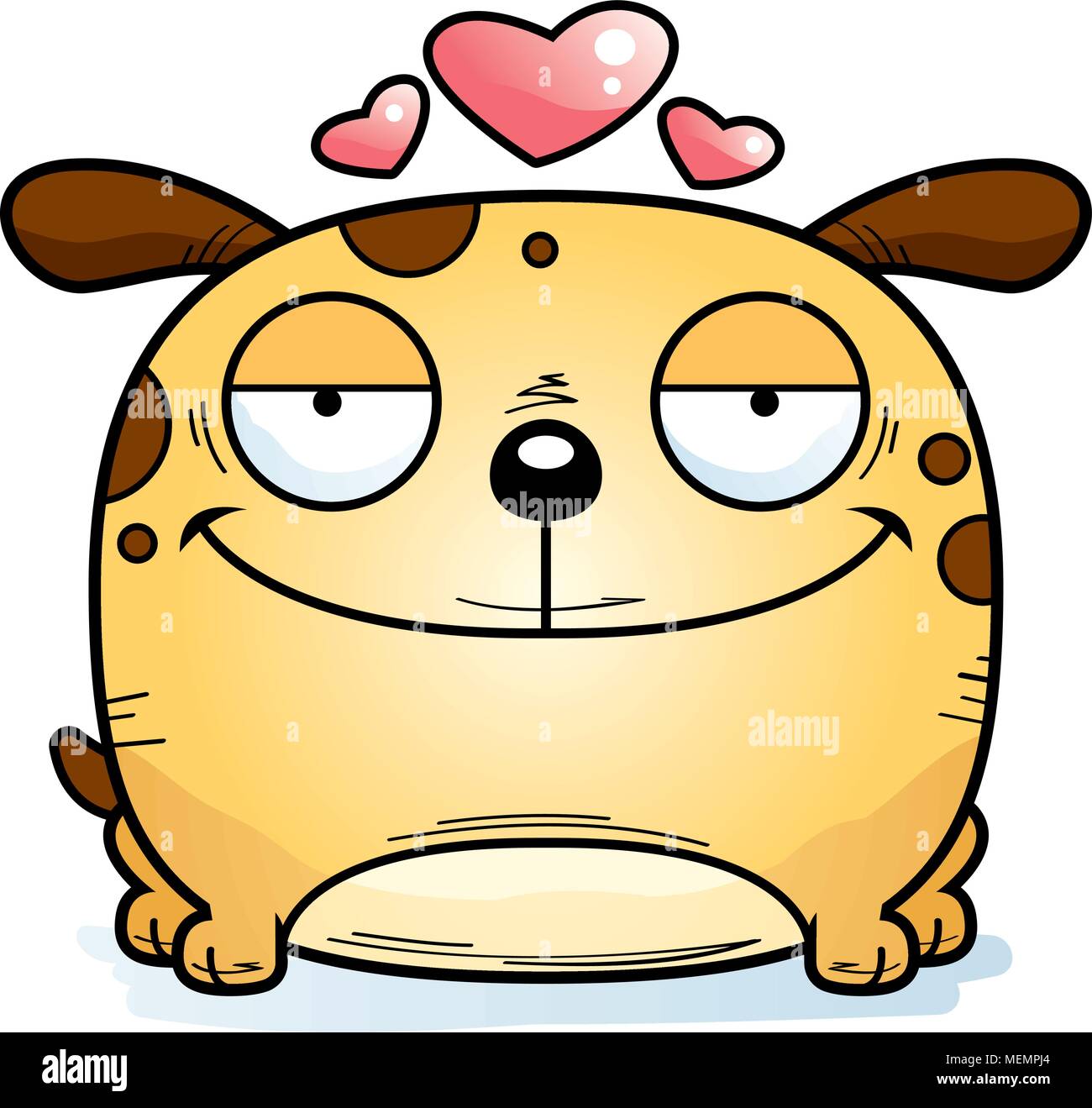 A cartoon illustration of a dog in love Stock Vector Image & Art - Alamy
