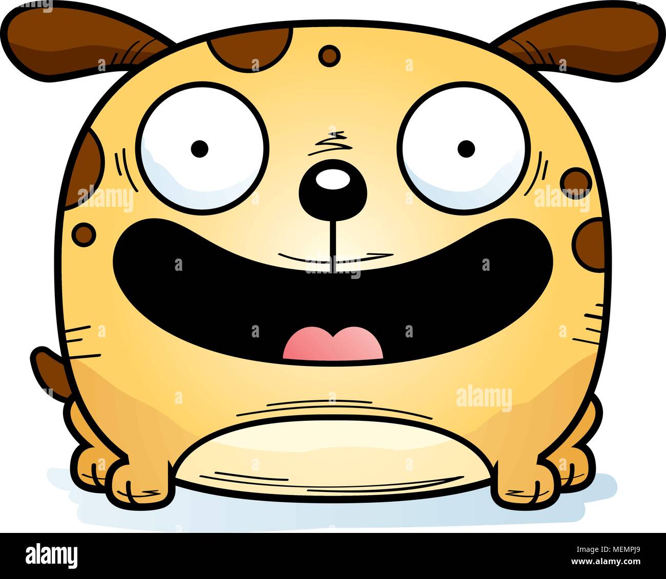 A cartoon illustration of a dog smiling Stock Vector Image & Art - Alamy