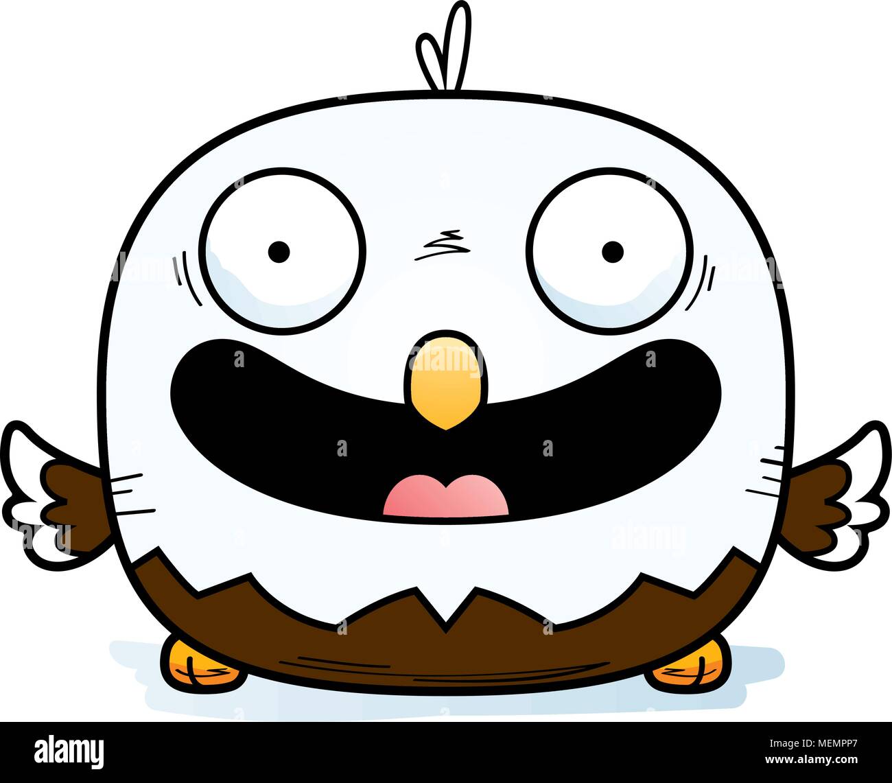 A cartoon illustration of a bald eagle smiling Stock Vector Image & Art ...